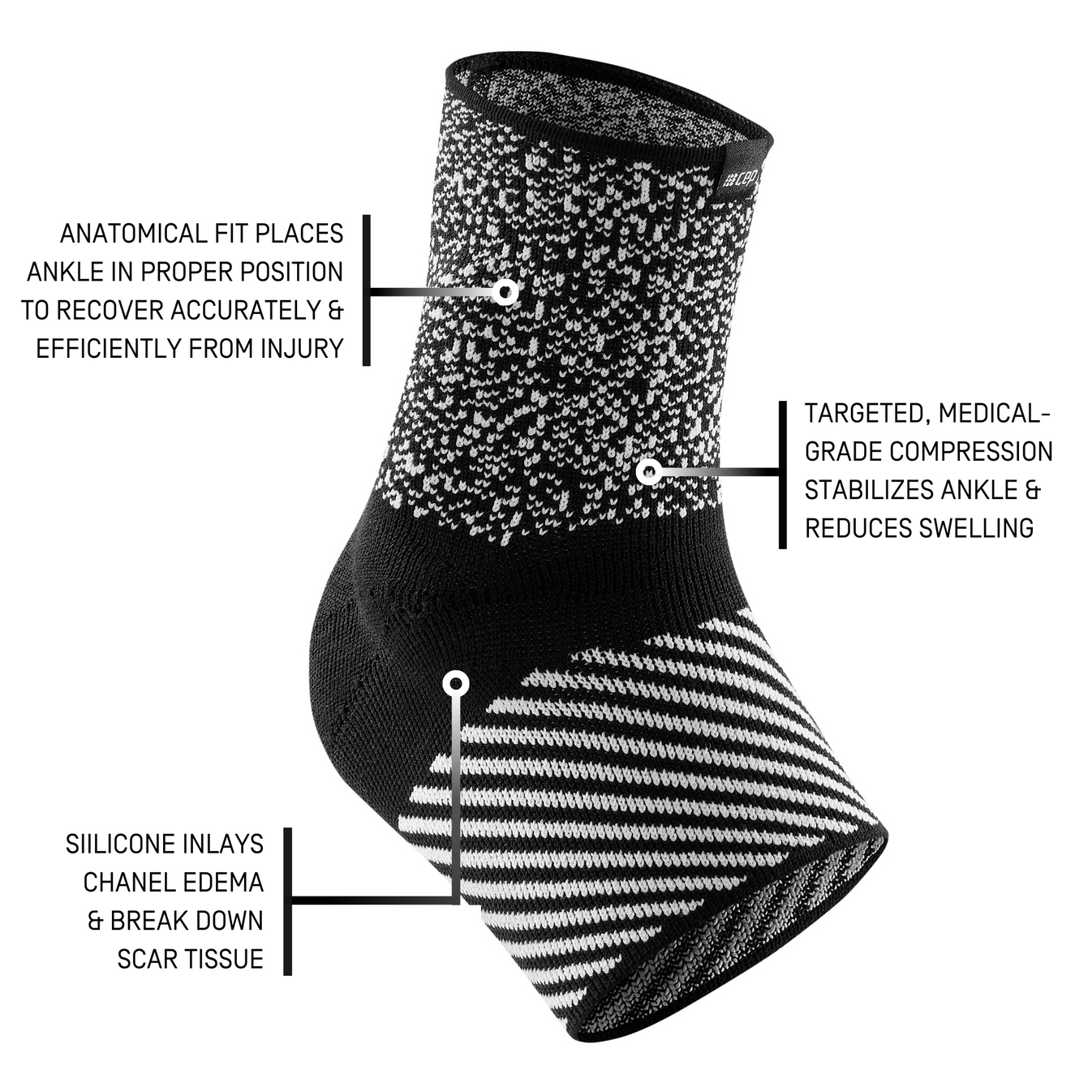 CEP Max Support Ankle Sleeve – Compression Stockings