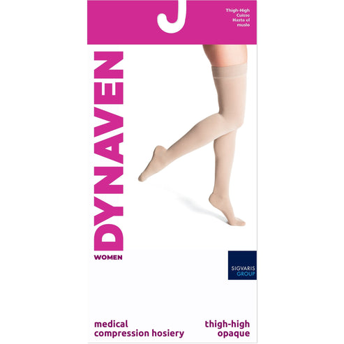 Dynaven Opaque Women's Thigh High 15-20 mmHg – Compression Stockings